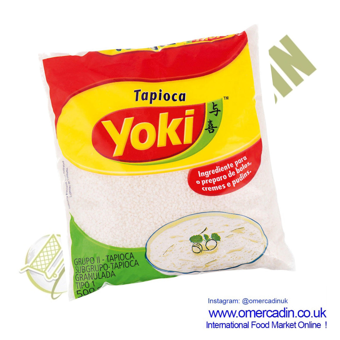 Tapioca Granulada | Tapioca Pearls 500 g - YOKI – O Mercadin